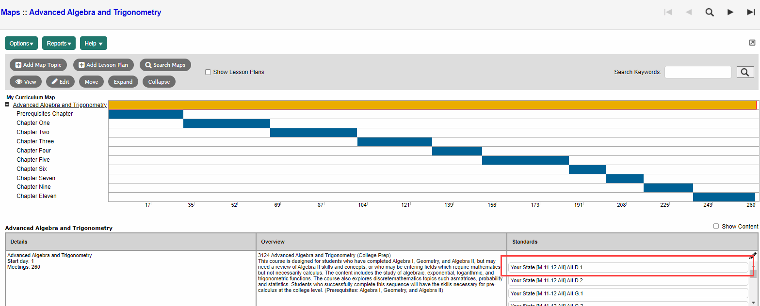 Align Curriculum Maps, Map Topics, Lesson Plans, and Assignments to ...