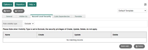 Set Up Record-Level Security for a Reference Table and Reference Code